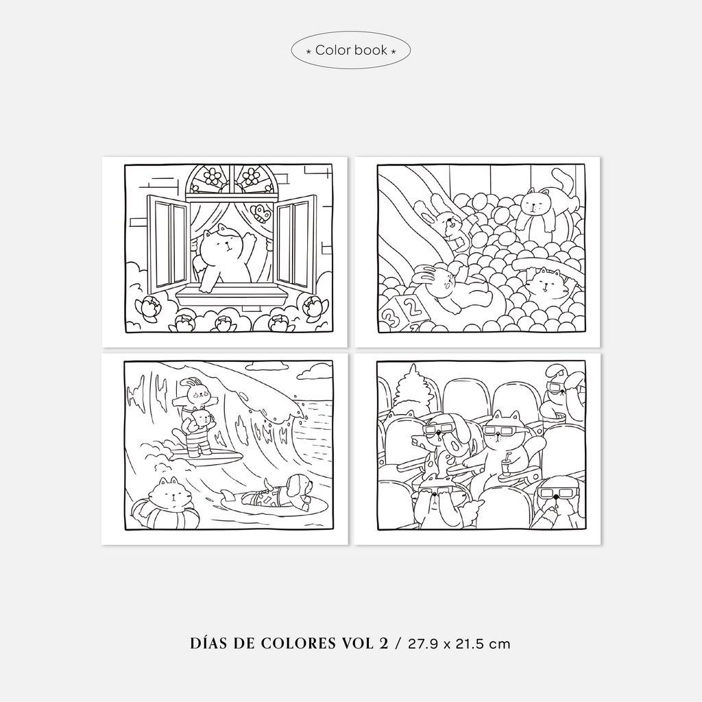 Colorbook "Días de Colores" Vol.2 – Libre Liebre